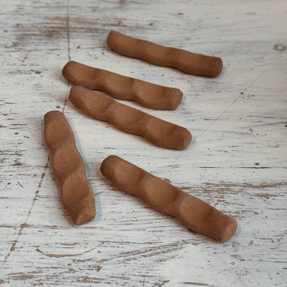 Handmade Ceramic Paint Brush Rest in Natural Clay – Rebecca Graves Pottery